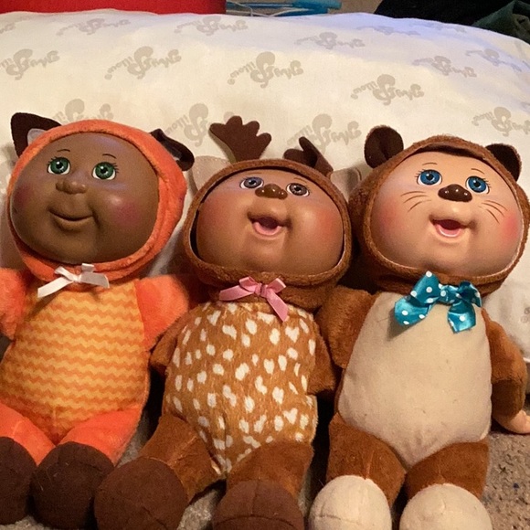 Cabbage Patch Kids | Toys | Three Cabbage Patch Kids Wearing Woodland ...